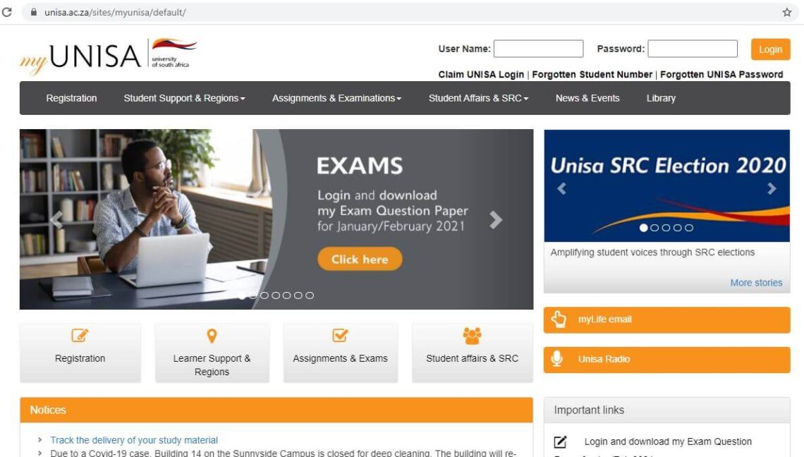 UNISA Student Portal: How to Login to Student Portal at UNISA