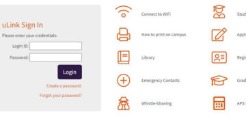 UJ ULink Student Portal Login