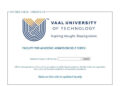 VUT Self Check: How to Use VUT Self Check