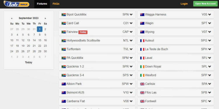 TABGold Fixtures In South Africa