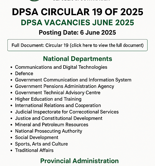 All DPSA Vacancies Circulars 2023